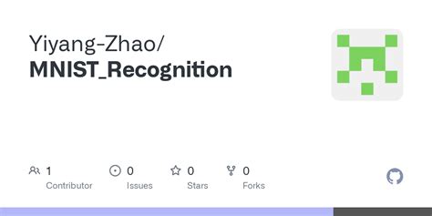 Mnist Recognition Readme Md At Main · Yiyang Zhao Mnist Recognition · Github