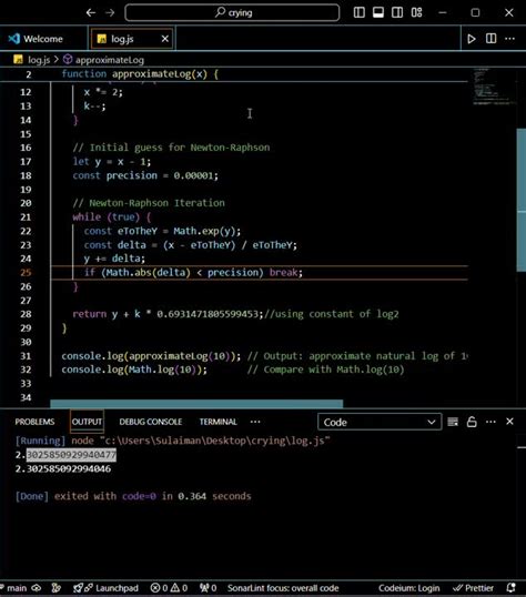 Suleman Khan On Linkedin Rebuilding The Logarithm Function In