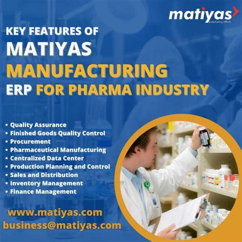 Pharma Erp Manufacturing Process Pharma Industry Manufacturing Erp