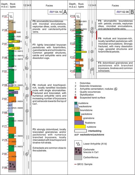 Rock Types Facies Lithology And Main Diagenetic Features Of The