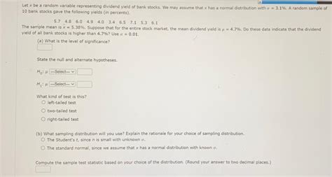 solved let x be a random variable representing dividend
