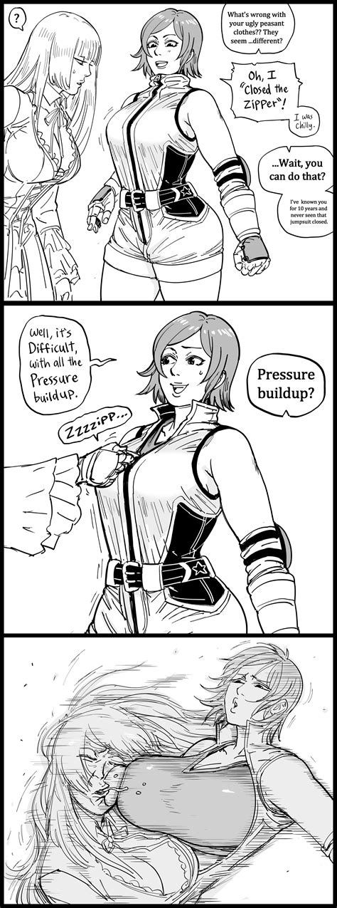 Rule 34 2girls Absurd Res Bb Baalbuddy Big Breasts Black And White Breast Press Dialogue