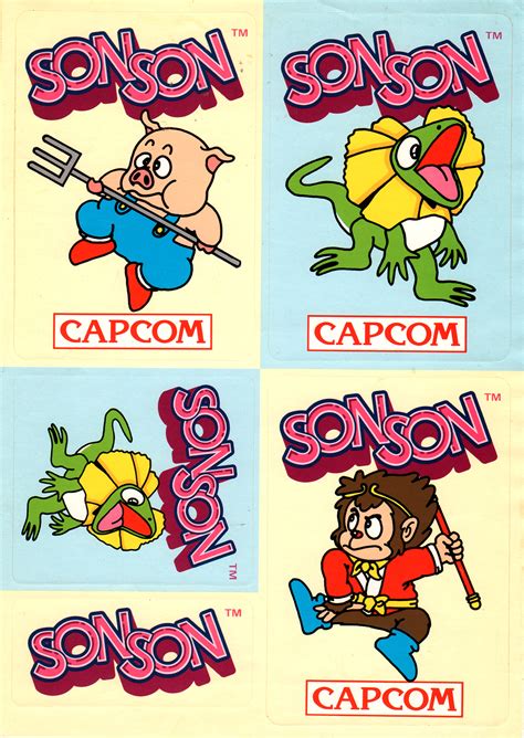 カプコン「ソンソン」ステッカー Capcom Sonson Sticker
