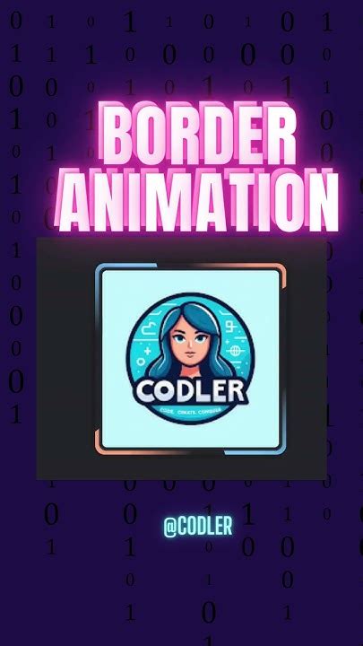 Border Animation Html Css Frontend Codlerofficial Youtube