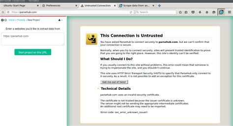Invalid Certificate Firewalls Parsehub Help Center