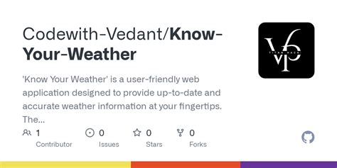 Github Codewith Vedantknow Your Weather Know Your Weather Is A User Friendly Web