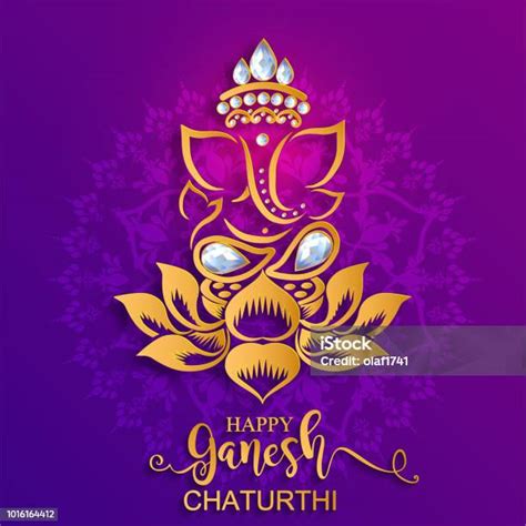 행복 한 디 왈 리 축제 카드 무늬 골드 Diya 및 종이에 결정 배경을 색상 가네샤에 대한 스톡 벡터 아트 및 기타 이미지 가네샤 결정체 공작새 Istock