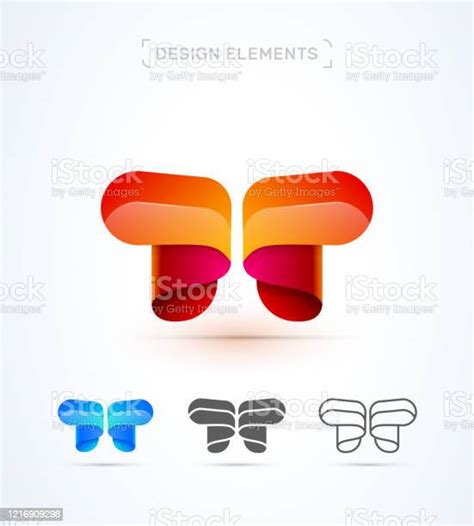 Vector Origami Abstrak Huruf T Logo Desain Template Bahan Fasih Gaya Datar Ikon Aplikasi