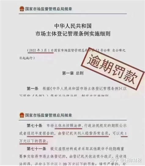 个体户别忘工商年报新规之下处罚升级 知乎