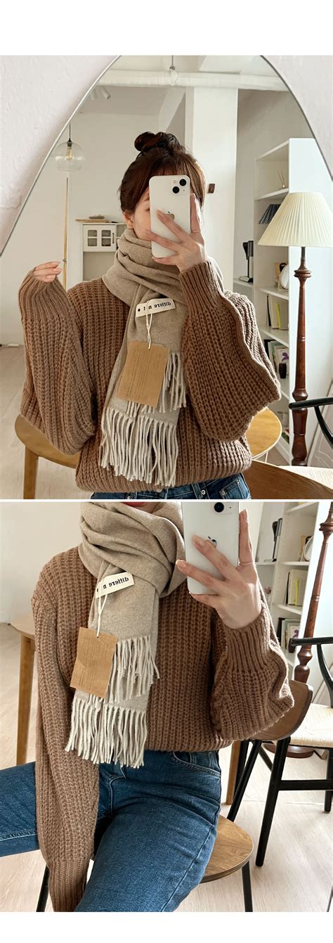 컬러 데일리 단색무지 머플러 남녀공용 커플목도리