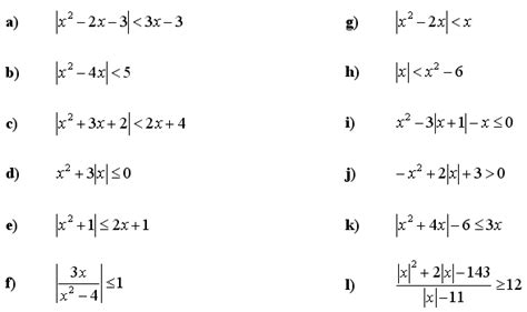 Math Exercises And Math Problems Quadratic Equations And Inequalities