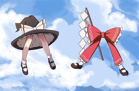 Hakurei Reimu And Kirisame Marisa Touhou Drawn By Teeramet Danbooru