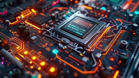 Premium Photo Clock Embedded Circuitry