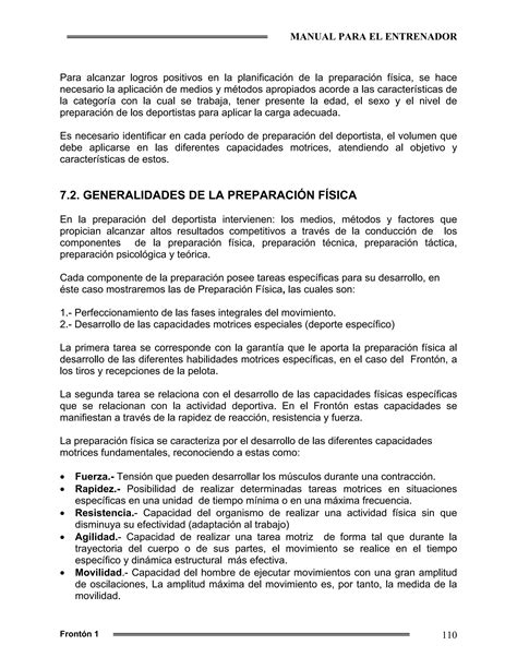 Preparación Física General Y Especial Pdf