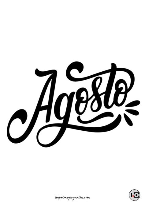 Plantillas De Los Meses Del Año Estilo Lettering En Pdf [gratis]