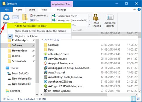 How To Customize File Explorers Quick Access Toolbar In Windows 10