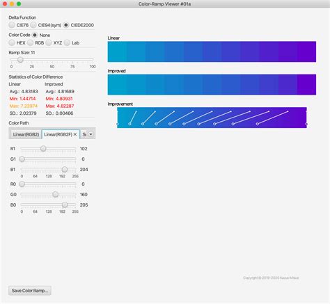 Color Ramp Maker And Color Ramp Viewer