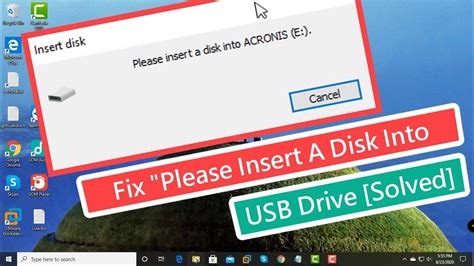 Fix Please Insert A Disk Into Usb Drive [solved] Youtube