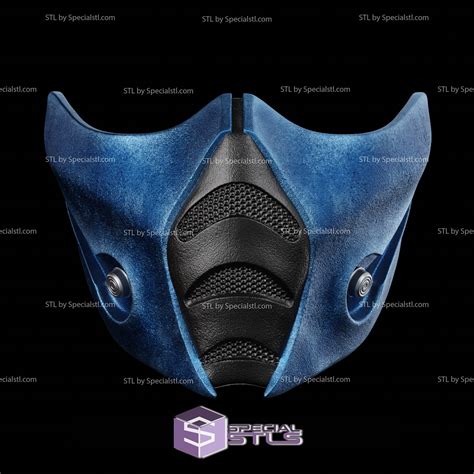 Cosplay Stl Files Mk9 Sub Zero Mask Wearable 3d Print Specialstl