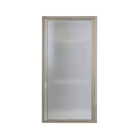 Sterling Vista Pivot Ii 23 In To 265 In W Framed Brushed Nickel Pivot Shower Door At