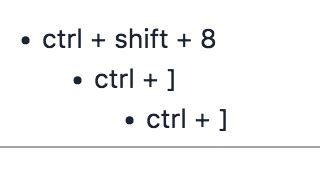 Bullet List Nested Elements BUG Closed Asana Forum