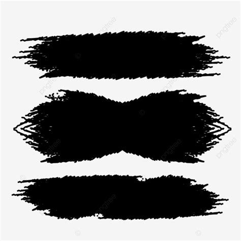 추상 브러시 배너 브러시 그런지 검은 Png 일러스트 및 벡터 에 대한 무료 다운로드 Pngtree