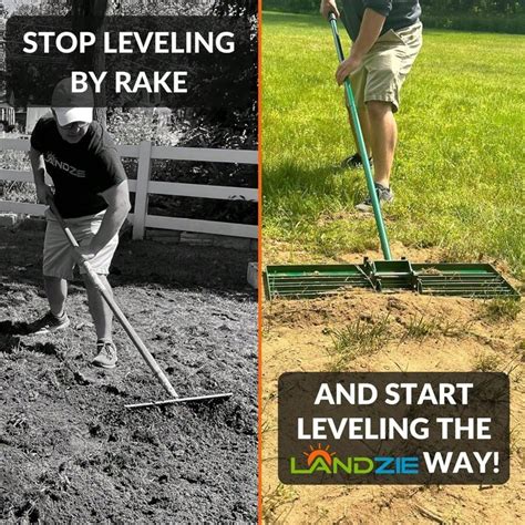 Lawn Leveling Rake 36 Inch Steel Handle Lawn Leveler Yard Leveling Rake And Lawn Leveling Tool