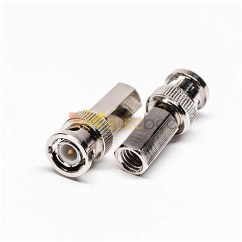 Bnc Connector Plug Rf Coaxial Connector Male Clamp Type To Cable 75 Ohm