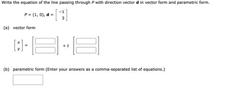Solved Write The Equation Of The Line Passing Through P With
