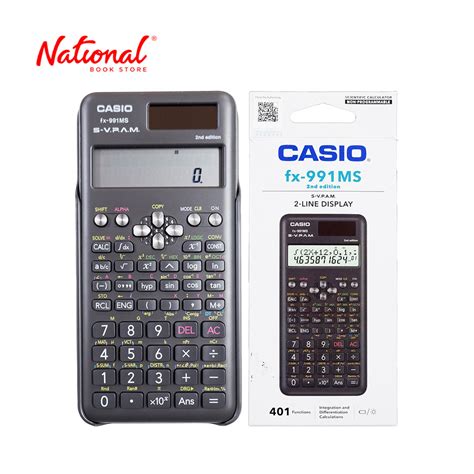 Casio Scientific Calculator Fx991ms Black 401 Functions 2nd Edition