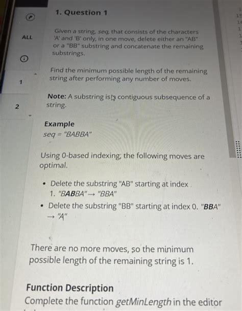 1 Question 1 Given A String Seq That Consists StudyX
