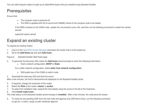 Scaling Up The Cluster Implementation Guide—red Hat Openshift Container Platform 412 On Intel