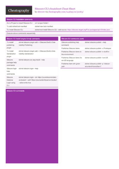 Download Free Cheat Sheets Or Create Your Own