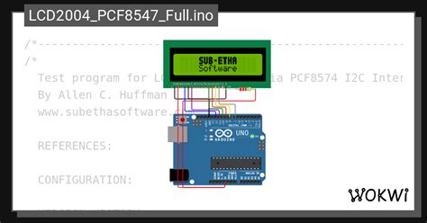 Lcd2004pcf8547o Wokwi Esp32 Stm32 Arduino Simulator