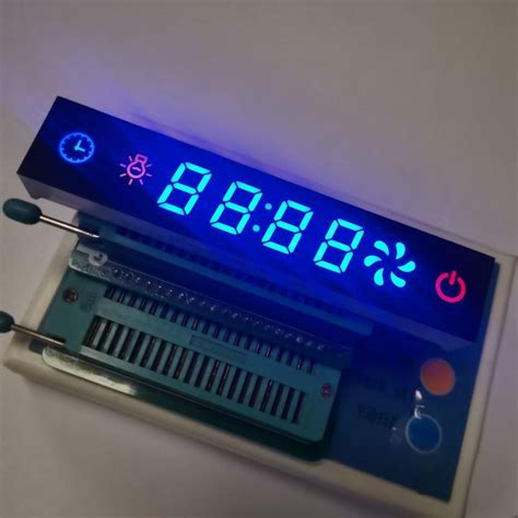 customized blue red yellow 7 segment led display module for kitchen