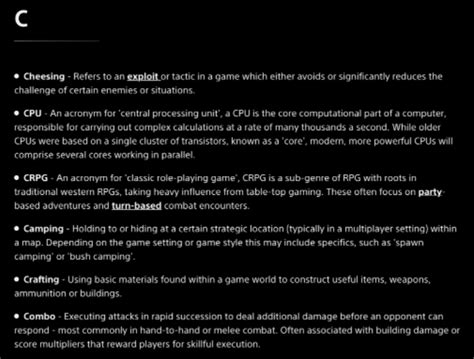 Sony опубликовала словарь для геймеров