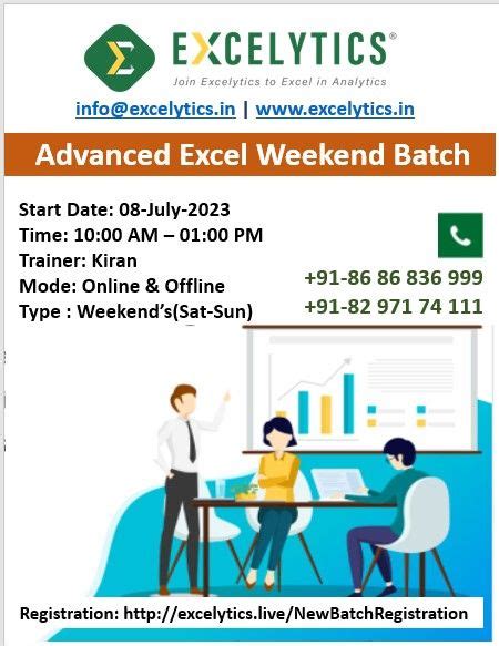 Excelytics The Analytics Hub On Linkedin Adv Excel B00474 Weekend By