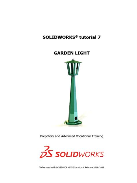 solidworks tutorial 7 for prepatory and advanced vocational training