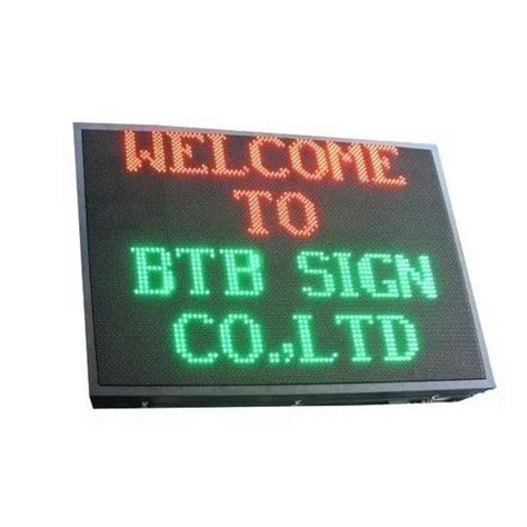 Led Single Colour Scrolling Display Board At Rs Square Feet Light Emitting Diode Display