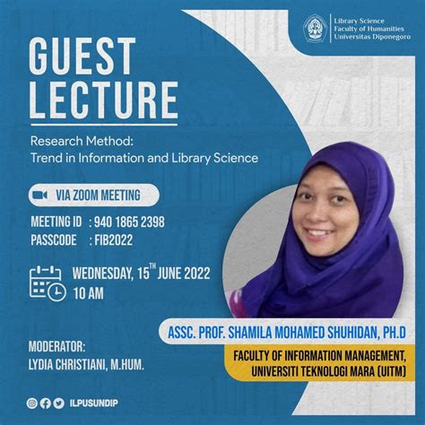 Guest Lecture Research Method Trend In Information And Library Science Program Studi S1