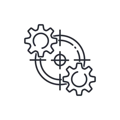 Automation Electronic Control Vector Icon Isolated White Background Stock Vector Image By