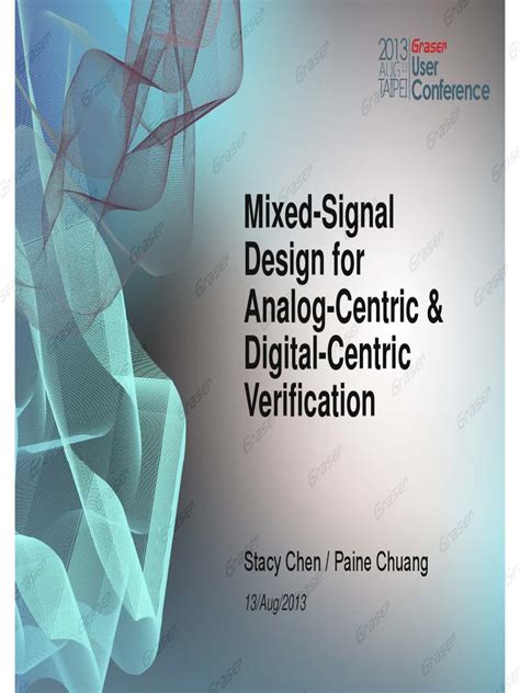 3 Mixed Signal Design For Analog Centric Digital Centric Verification Pdf Hardware