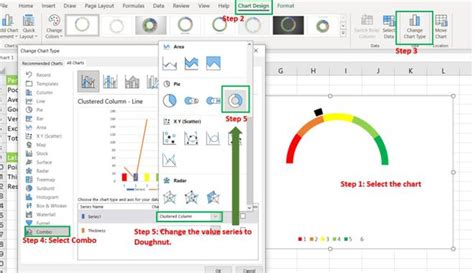 How To Create A Gauge Chart In Excel Geeksforgeeks