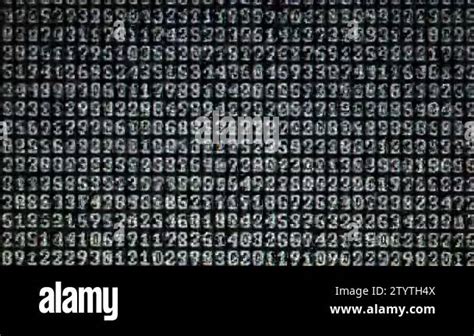 Binary Code On The Monitor Screen Shooting Of A Binary Code Background Stock Video Footage Alamy