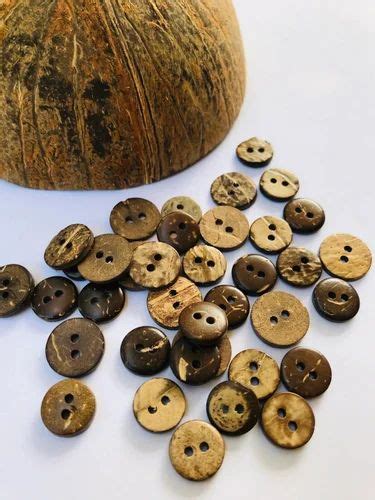Brown Round Natural Coconut Shell Buttons At Best Price In Jamnagar