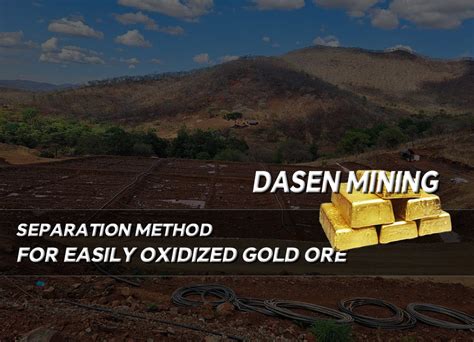 How Is Easily Oxidized Gold Ore Processed For Maximum Recovery Dasen