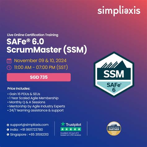 Simpliaxis On Linkedin Safe Scrummaster Agile Safeframework