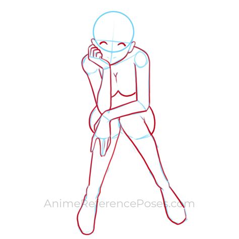 Anime Sitting Poses Reference Female Sitting Base