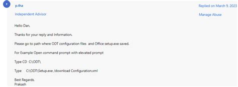 Odt Cannot Find Configuration File Microsoft Qanda