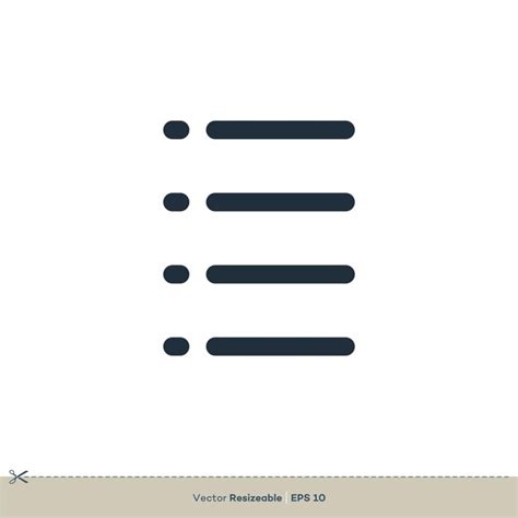 Premium Vector Menu List Icon Vector Logo Template Illustration Design Vector Eps 10